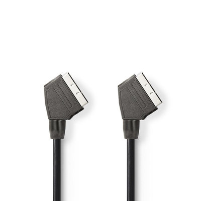 6,6 pies del adaptador coaxial de cable video de Scart, 21 fijan el cable del scart para el televison