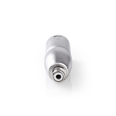 Silver Rca To Xlr Adapter , XLR 3 Pin Male To RCA Female Audio Cable Connectors