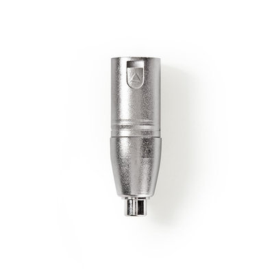 Silver Rca To Xlr Adapter , XLR 3 Pin Male To RCA Female Audio Cable Connectors