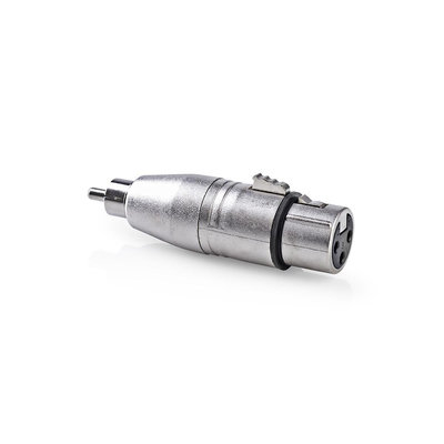 Hembra de 3 postes al conector del varón XLR MIC de RCA, adaptador equilibrado del convertidor de señal