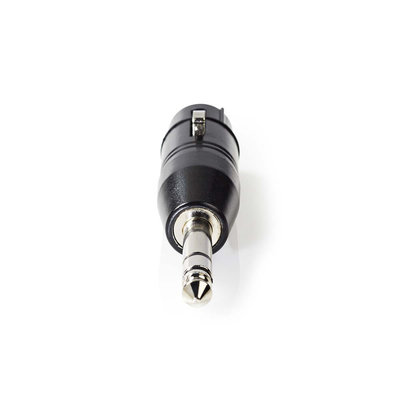 El conector audio estéreo del Pin de XLR 3, Metal color plata equilibrado del adaptador del Mic del audio