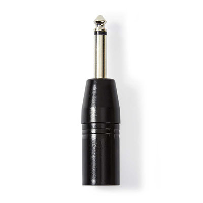 3 Pin Male To Male XLR MIC Connector Quarter Inch 6.35mm Mono Plug