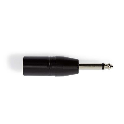 3 Pin Male To Male XLR MIC Connector Quarter Inch 6.35mm Mono Plug