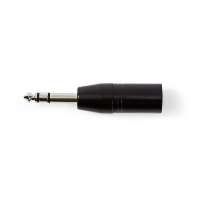 Varón al Pin del conector 3 del varón XLR MIC al estéreo 6.35m m adaptador equilibrado del audio del enchufe del TRS Jack de 1/4 pulgada