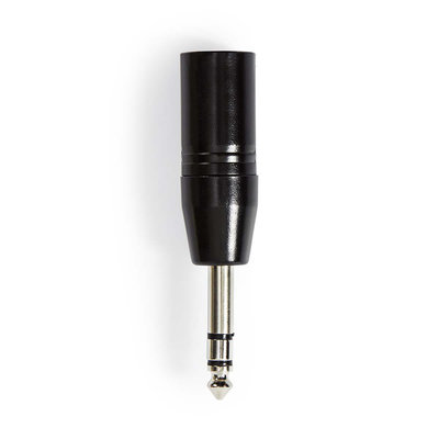 Varón al Pin del conector 3 del varón XLR MIC al estéreo 6.35m m adaptador equilibrado del audio del enchufe del TRS Jack de 1/4 pulgada