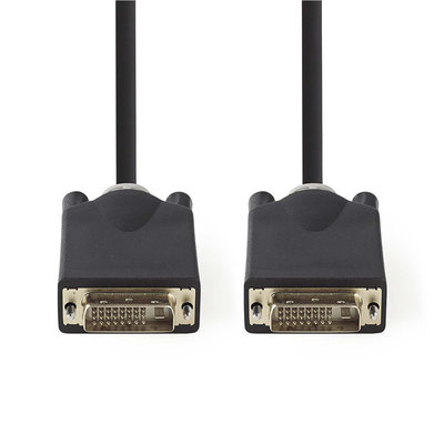 Chapado en oro dual del cable de extensión del vínculo DVI para corregir/juego del vídeo