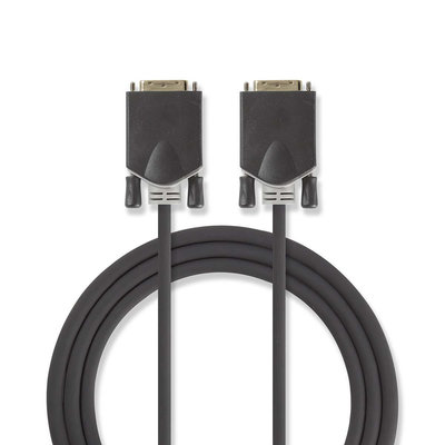 Chapado en oro dual del cable de extensión del vínculo DVI para corregir/juego del vídeo