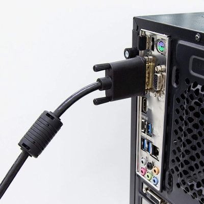Chapado en oro dual del cable de extensión del vínculo DVI para corregir/juego del vídeo