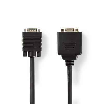 Cable del divisor de VGA Y de la duplicación de la pantalla, varón del cable 1 del monitor de Digitaces a la hembra 2