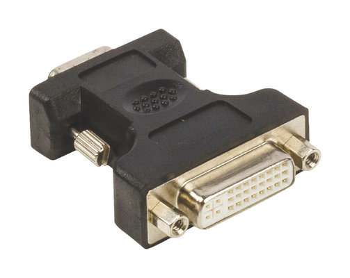 Hembra de DVI-I al oro del adaptador masculino del cable del monitor de HD15 VGA plateado para el ordenador