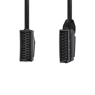 Cable video de Scart del adaptador del coaxil de 21 Pin, varón al cable de extensión femenino de Scart