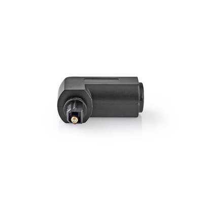 Varón al chapado en oro anguloso de TOSLINK del adaptador femenino del cable para el ordenador portátil