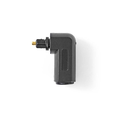 Varón al chapado en oro anguloso de TOSLINK del adaptador femenino del cable para el ordenador portátil