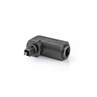 Varón al chapado en oro anguloso de TOSLINK del adaptador femenino del cable para el ordenador portátil