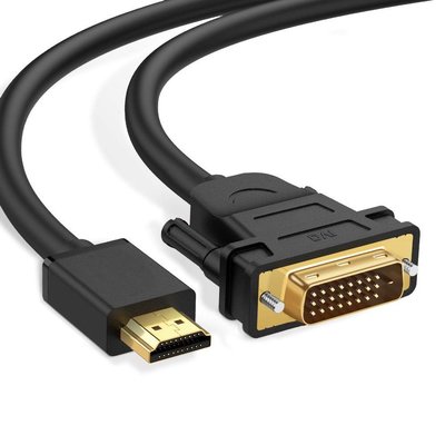 Cable de extensión direccional del BI DVI 6,6 pies de HDMI a DVI - puerto de D 24 + 1