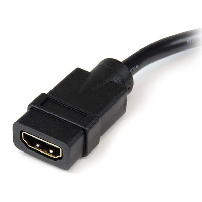 Hembra negra del cable de extensión de DVI HDMI a la ayuda masculina 1080p HD lleno del convertidor de DVI