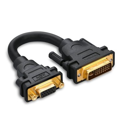DVI al varón del cable del monitor de VGA al cable femenino de Extesnion para el ordenador portátil/el anfitrión de la PC