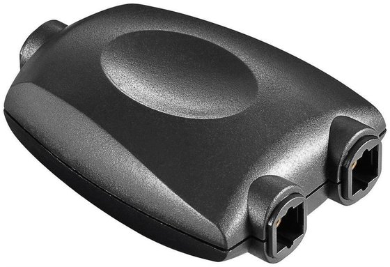 Adaptador negro del cable de TOSLINK, OEM del divisor del Toslink digital/ODM audios