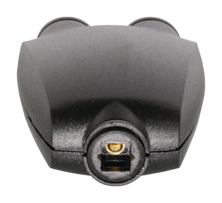 Adaptador negro del cable de TOSLINK, OEM del divisor del Toslink digital/ODM audios