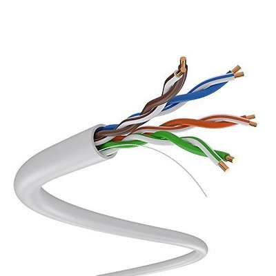 1.000 pies de Cat5e de cable de Ethernet, par trenzado sin blindaje del cable de la red del LAN 24AWG