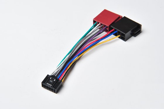 Haz de cables de la radio de coche de 16 conectores pin, larga vida de la haz de cables de Kenwood