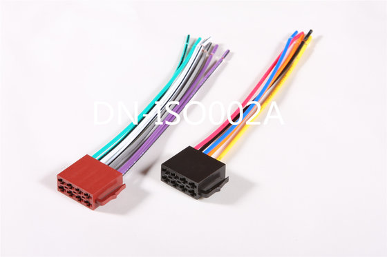 Adaptador universal del cable del estándar ISO del enchufe de la haz de cables de la radio de coche del conector