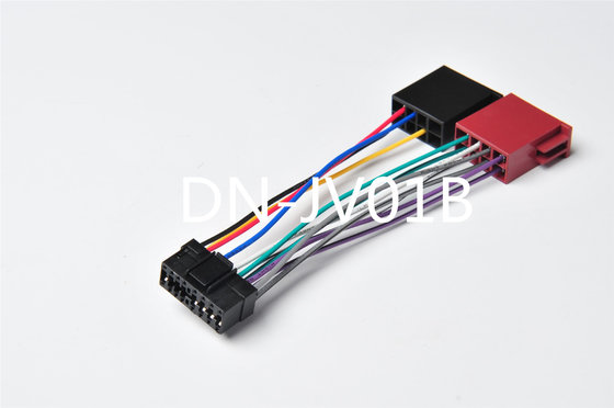 Pin de radio auto multicolor del adaptador 16 de la haz de cables del cable ISO de JVC para el coche