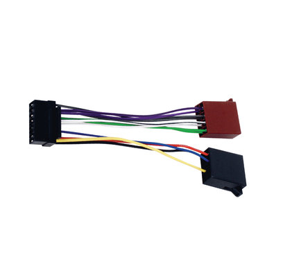 Pin de radio auto multicolor del adaptador 16 de la haz de cables del cable ISO de JVC para el coche