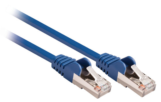 Gato 5e SF del cable de la red de Ethernet de 26 AWG/color azul los 2m del cordón de remiendo de UTP RJ45