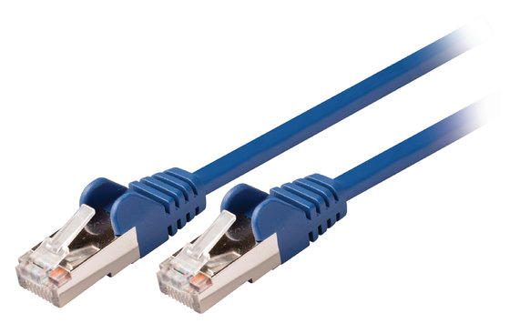 Gato 5e SF del cable de la red de Ethernet de 26 AWG/color azul los 2m del cordón de remiendo de UTP RJ45