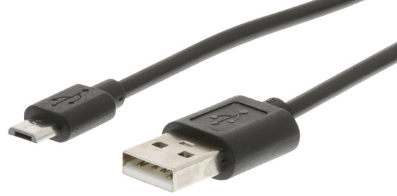 Cable micro niquelado de la carga por USB 6 pies para los smartphones 480 Mbps