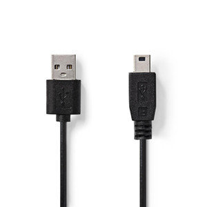 Varón del cable del vínculo del Usb de 480 Mbps al cable de carga del mini poder de 5 Pin para GoPro HERO3