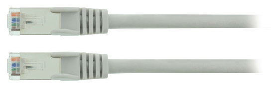 Cordón de remiendo gris de la red de la longitud del cable de Ethernet de CAT5e STP RJ45 8P8C el 1.5m
