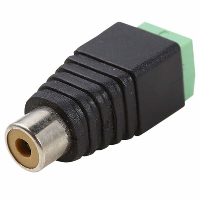Video Connector Balun Phono Terminal Block Adapter RCA Female To Male Teiminal Plug