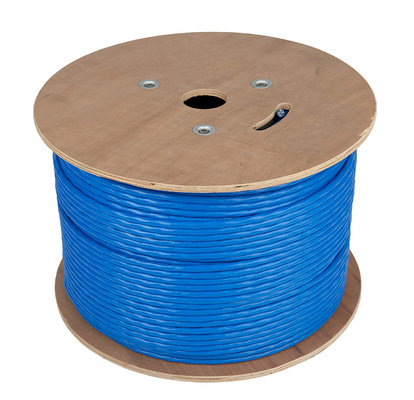 10 sin blindaje del cable Cat6a del vínculo de la red de Ethernet de los Gbps torcida 4 pares del cobre desnudo sólido