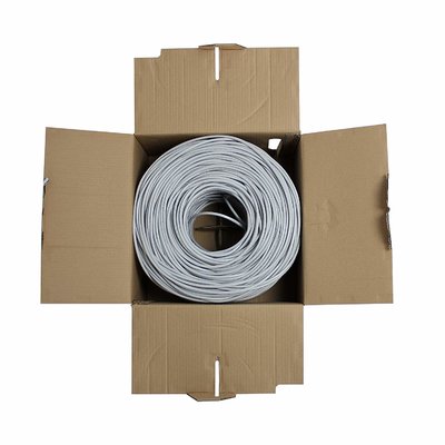 Conductor de aluminio revestido de cobre a granel sólido al aire libre del cable de Ethernet 550MHz Cat6