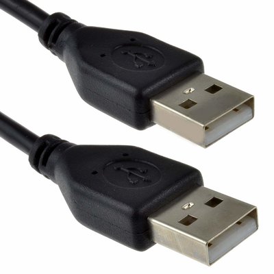 Upgraded Round Laptop Cooler Fast Data Transfer USB Link Cable Type A Male To Male