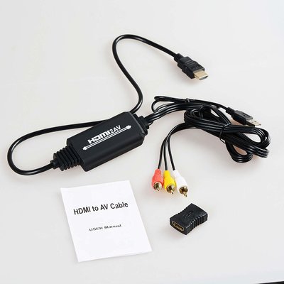 Durable HDMI To RCA Cable , High Speed HDMI Cable 1080P HDMI To AV 3RCA 1080p
