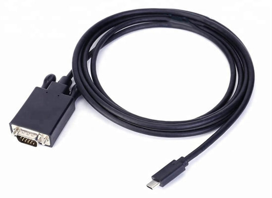 tipo C del Usb 3,1 del cable 1080P del vínculo de los 6FT USB a adaptador Comaptible del Vga con Mac Book