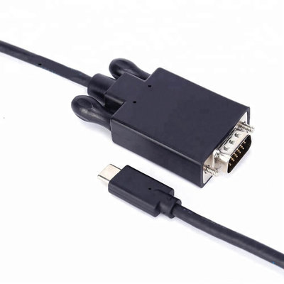tipo C del Usb 3,1 del cable 1080P del vínculo de los 6FT USB a adaptador Comaptible del Vga con Mac Book