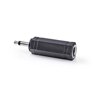 Enchufe masculino estéreo del conector 3.5m m mono al negro del cable de audio del zócalo de 3,5 hembras