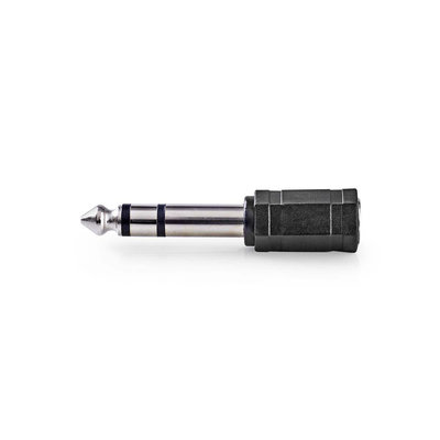 enchufe masculino del adaptador estéreo audio de 6.35m m a la transmisión de la señal de Socekt de 3,5 hembras