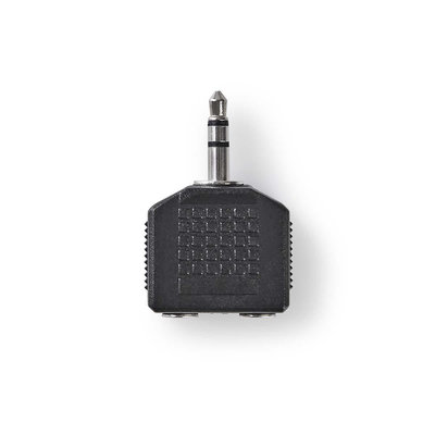 divisor del conector de auriculares del conector estéreo del varón de 3.5m m al zócalo de la hembra de 2 x de 3.5m m