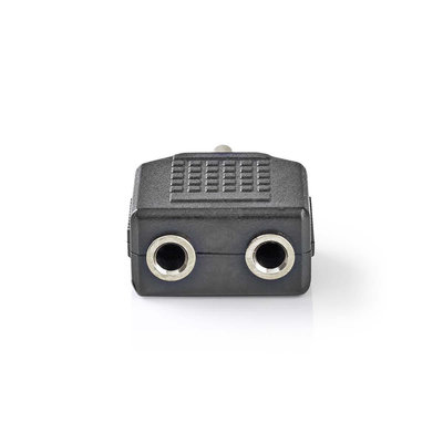 divisor del conector de auriculares del conector estéreo del varón de 3.5m m al zócalo de la hembra de 2 x de 3.5m m