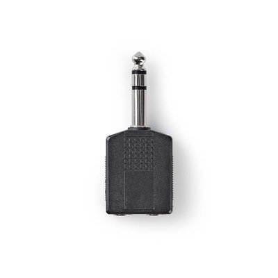 6.35m m mono al conector estéreo masculino de Jack del adaptador estéreo a 2 x 6,35 zócalos