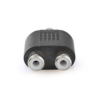 Adaptador del divisor de Phono Y mono al enchufe masculino de RCA del adaptador estéreo - zócalos de la hembra de 2x RCA