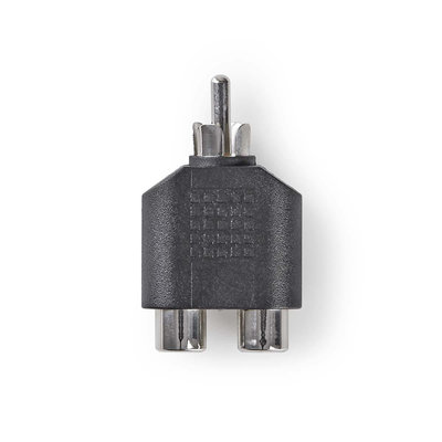 Adaptador del divisor de Phono Y mono al enchufe masculino de RCA del adaptador estéreo - zócalos de la hembra de 2x RCA
