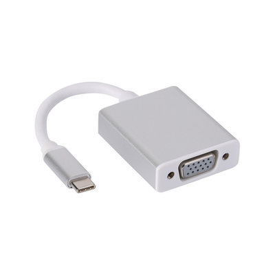 USB - C al cable los 0.2m 1080P de vivienda de aluminio del vínculo del Usb del adaptador hembra de VGA