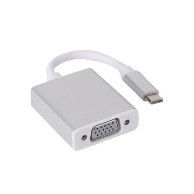 USB - C al cable los 0.2m 1080P de vivienda de aluminio del vínculo del Usb del adaptador hembra de VGA