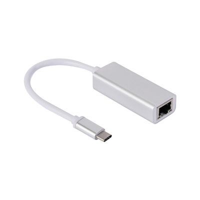 Tipo - vivienda del aluminio del cable los 0.2m de la carga por USB del adaptador del puerto C a RJ45